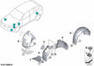 Cubierta inferior derecha OEM 51717445680 para BMW X3 G01...
