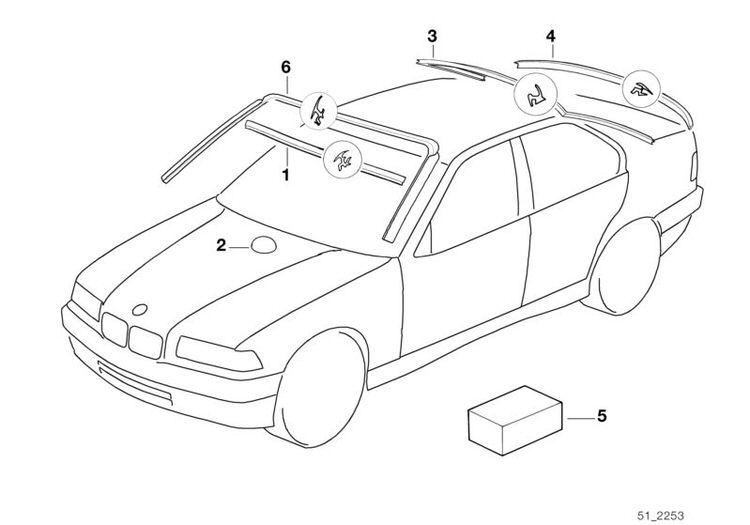 Cubierta lateral derecha OEM 51311977608 para BMW Serie 3...