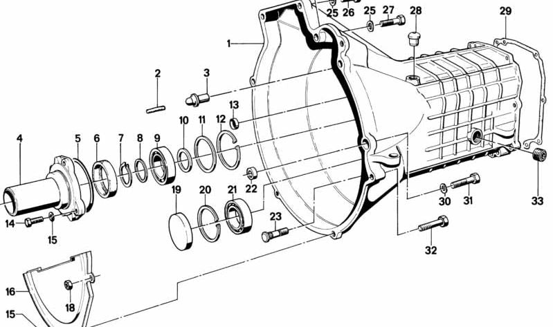 OEM 2312120552 axis retainer for BMW E21, E30, E12, E28.