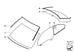 Cubierta de cristal trasero OEM 51317119713 para BMW Serie 3 E92, E92