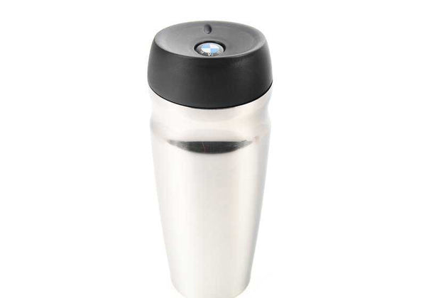 Taza térmica color negro y plata OEM 80562211967 para BMW...