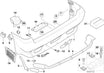 Chapaleta trasera derecha OEM 51128402327 para BMW X5 E53...