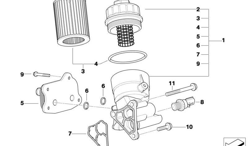 Junta de tapa de válvulas OEM 11427509261 para MINI Cooper S R52, R53,