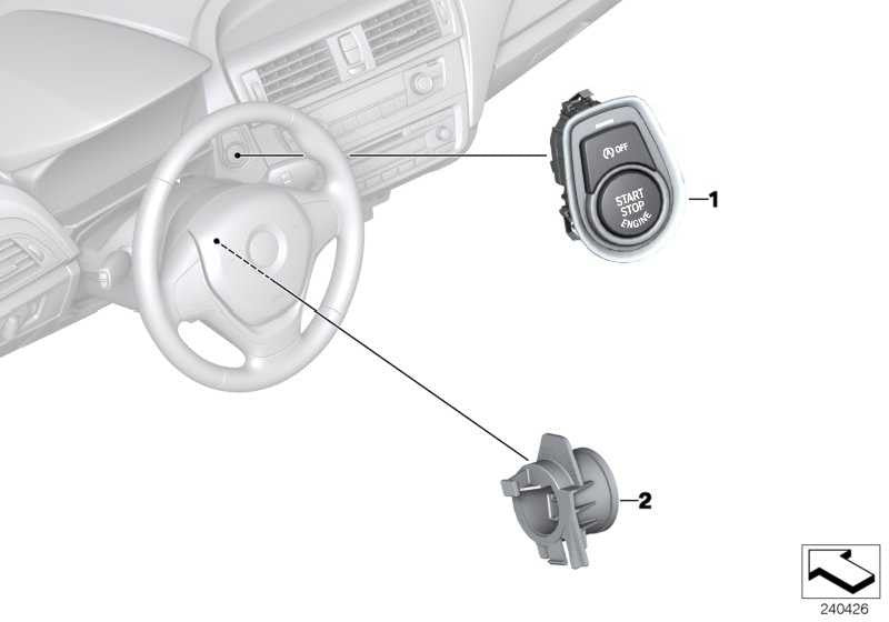 Interruptor Start/Stop OEM 61319289135 para BMW F45, F46,...