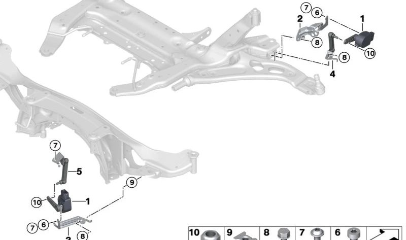 Soporte para sensor de altura delantera OEM 37146853711 para MINI F56,