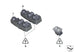 Mando centro de conmutación puerta OEM 61319241951 para BMW F10, F11,