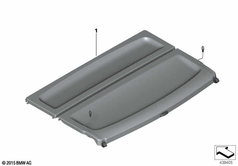Fondo de depósito negro OEM 51467378619 para BMW X1 F48
