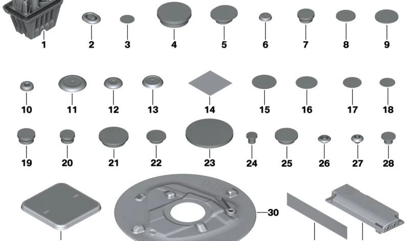 Tapón de cierre OEM 07147133560 para MINI F56, F55, F56 BEV, F56 LCI..