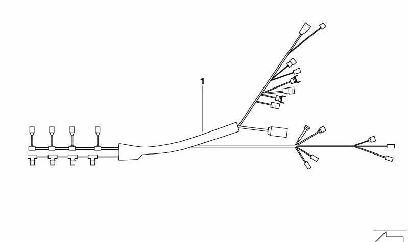 Injector wiring and ignition OEM 12517570579 for BMW E81,...