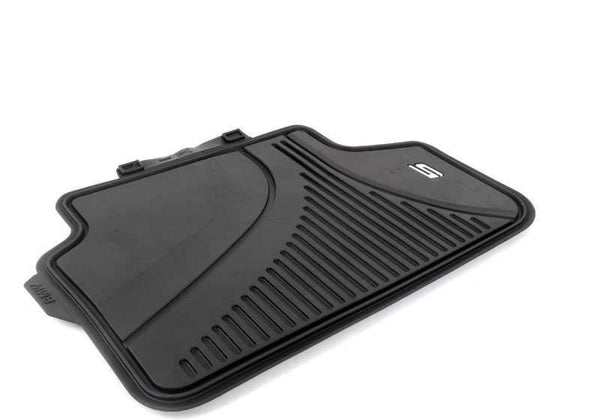 Alfombrillas traseras todo clima negras OEM 51472414219 para BMW G30,