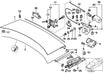 Cerradura tapa portamaletas OEM 51248236897 para BMW Serie 5 E39 520d,