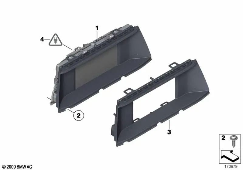 Central information screen 10.25" OEM 65509321015 fo...