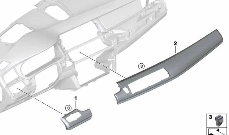 Embellecedor salpicadero madera Fineline OEM 51459292280 ...